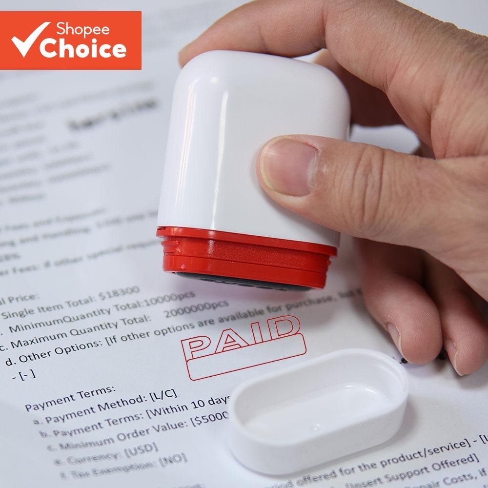 Personalized Paid Rubber Stamp, Finger Print Security Clear Mark for ...