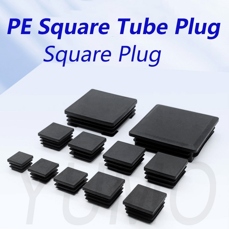 1PCS Multi Size Rubber Footing Round Tubular Plastic Plug Square ...