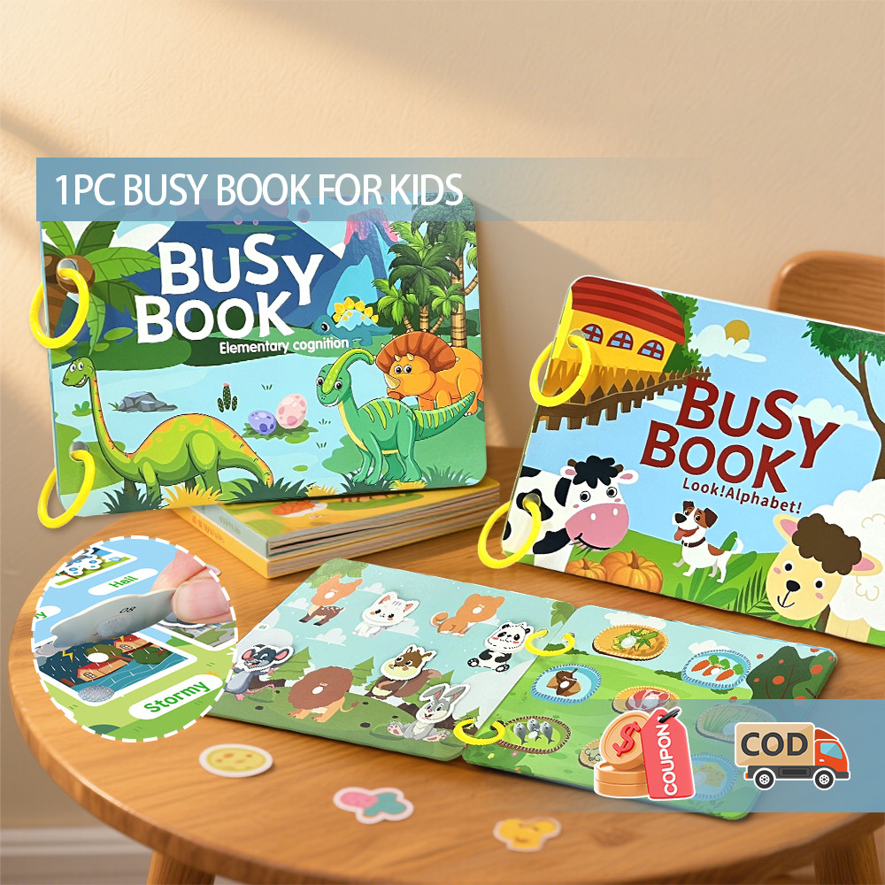 HB Busy Book Quite Book Activity Book Diy Early Learning Montessori ...