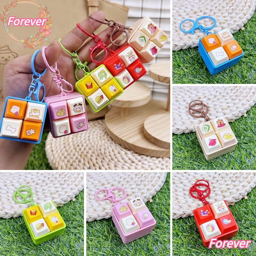 FOREVER Fidget Keychain, Cartoon Keycap Finger Keyboard Caps, Pass The ...