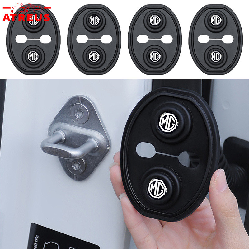 1/4Pcs MG Car Door Lock Buffer Shock Absorber Car Silicone Door Latch ...