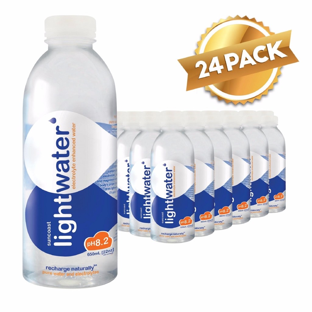 Lightwater Electrolyte Enhanced Water 650ml (Pack of 24) | Shopee ...