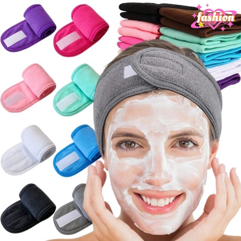 Adjustable Head Band - Makeup Wash Face Cosmetic Headband - For Yoga ...