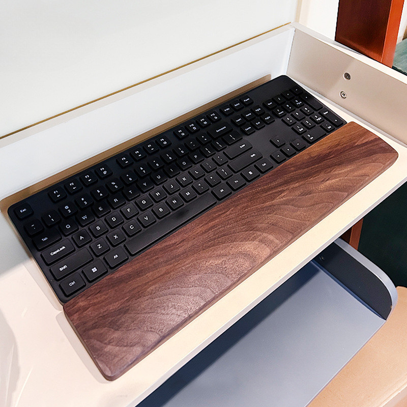 Black Walnut Keyboard Rest Solid Wood Mechanical Keyboard Palm Rest ...