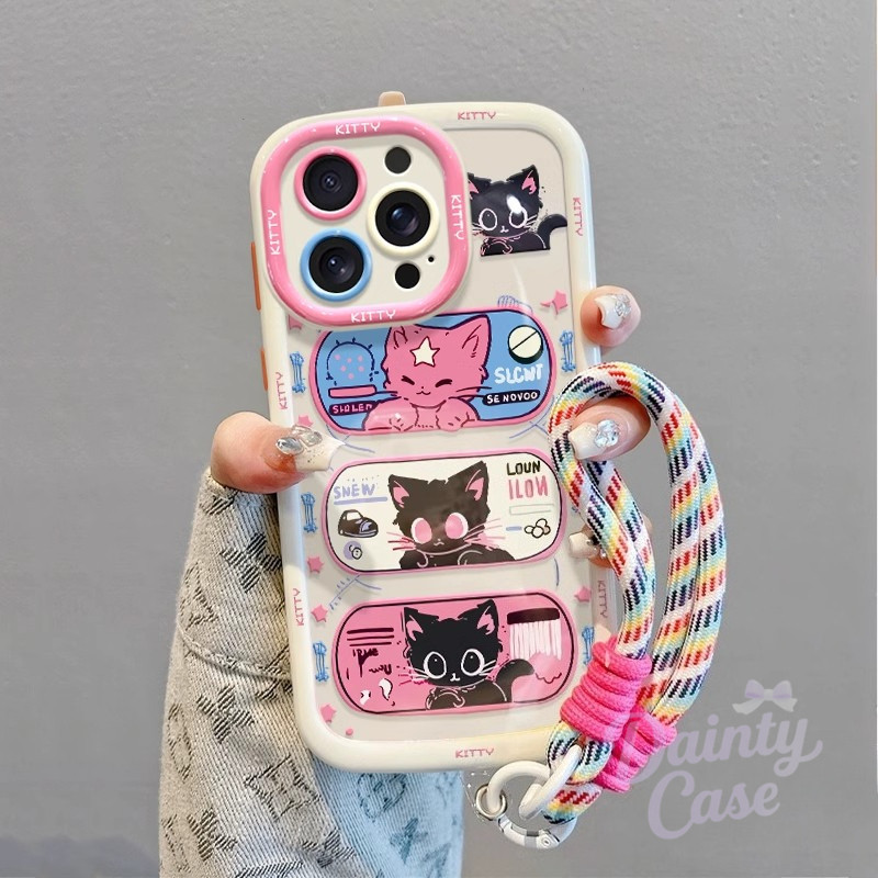 Cartoon Cat for OPPO A16 A15 A7 A5s A3s A3X A18 A38 A12 A17 A57 A58 A60 ...