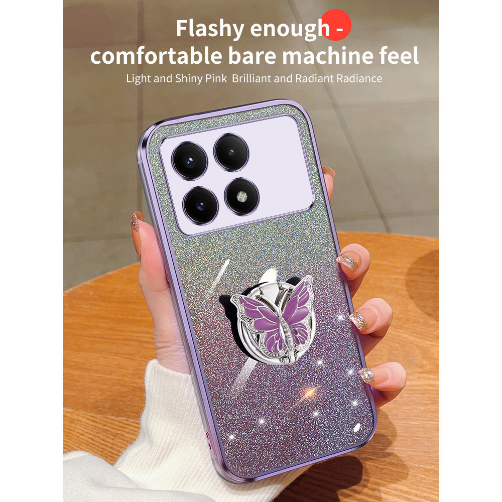 Casing XIAOMI POCO X6 PRO POCO X6 phone case features a soft gold edged ...
