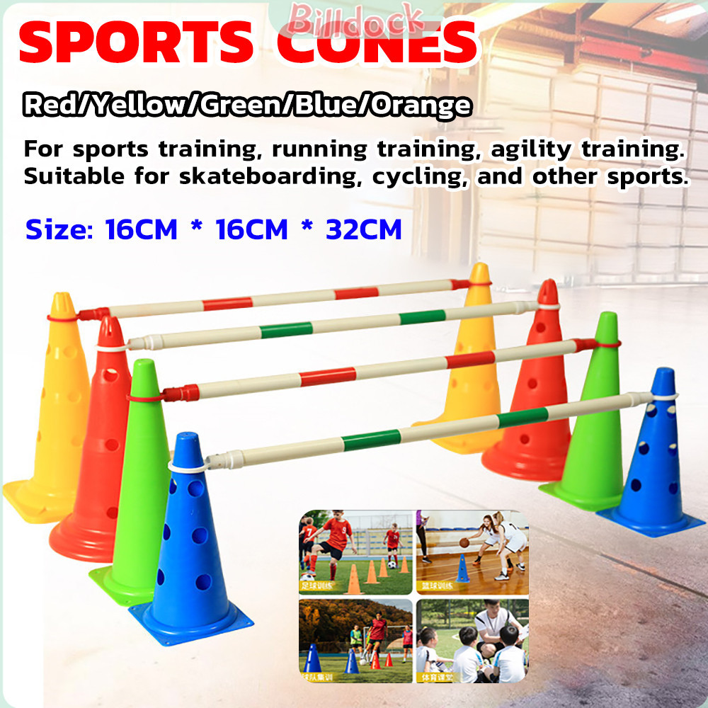 BD 32cm Agility Training Cone Plastic 5 colors Skateboarding Soccer ...