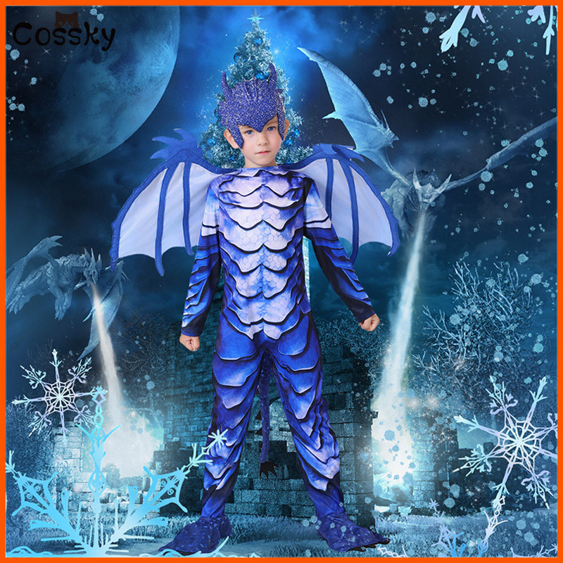 Blue Flying Dinosaur Cosplay Costumes for Children Halloween School ...