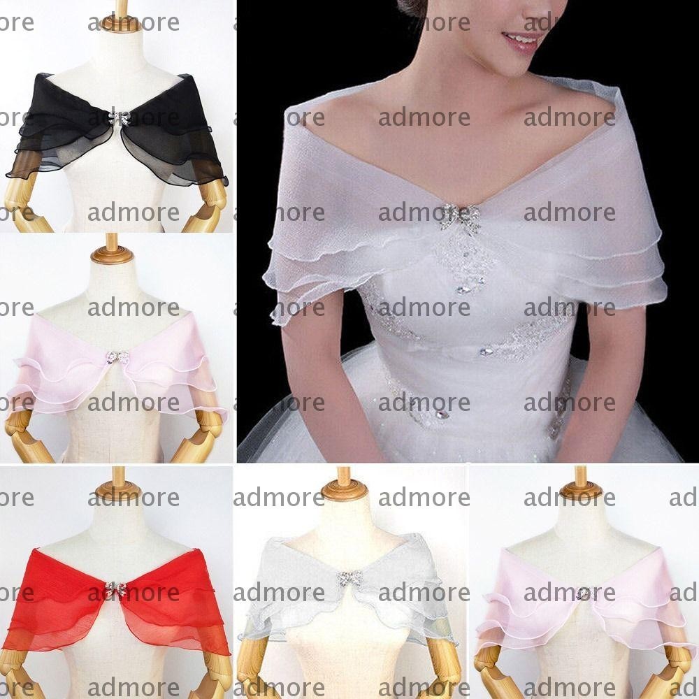 ADMORE Bridal Lace Shawl Frivolous Wedding Dress Women Chiffon Shawl ...