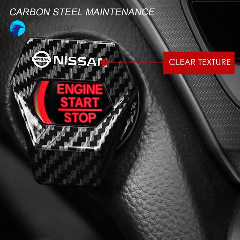 FT Car Accessories Carbon Fiber Engine Start Stop Push Button Switch ...