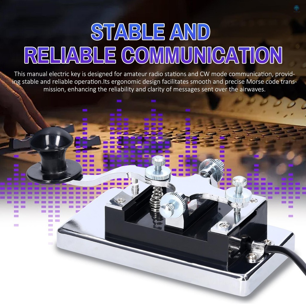K 4 Heavy Duty Telegraph Key CW Communication Short Wave Morse Code Key ...