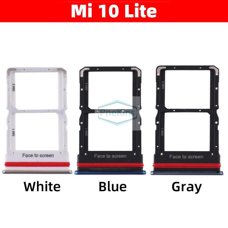 For Xiaomi Mi 10 Lite 5G Sim Tray Sim Card Tray Holder Sim SD Card Slot ...