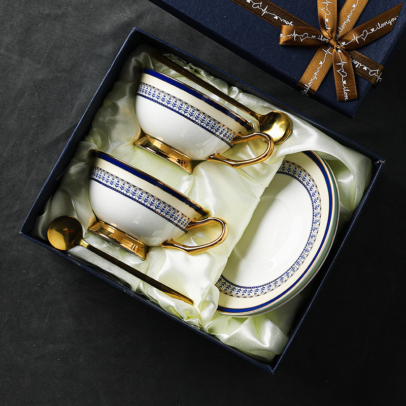 Ceramic Coffee Cup Female Exquisite European Premium Set Gift Box High ...