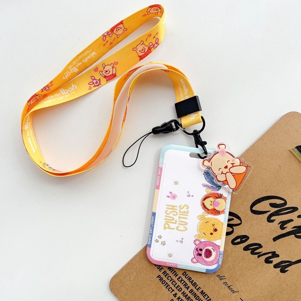 Student Id Card Holder Long Rope Lanyard Anti-Lost Access Control Name ...