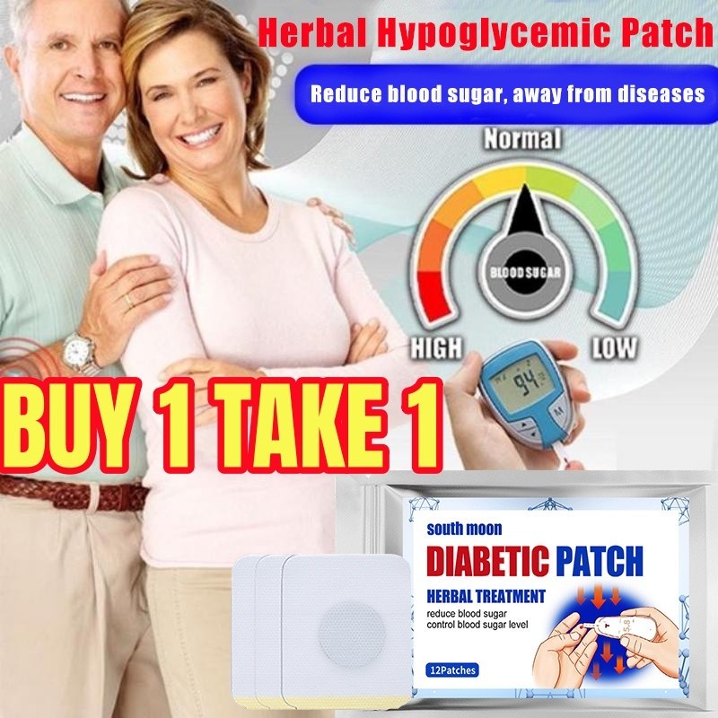 12pcs Original Diabetic Patch Lower Stabilizes Blood Balance Herbs ...