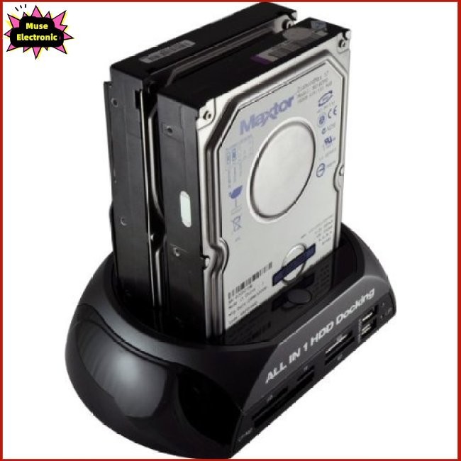 ready stock 2.5" / 3.5" IDE SATA HDD Docking Station Card Reader Hub ...