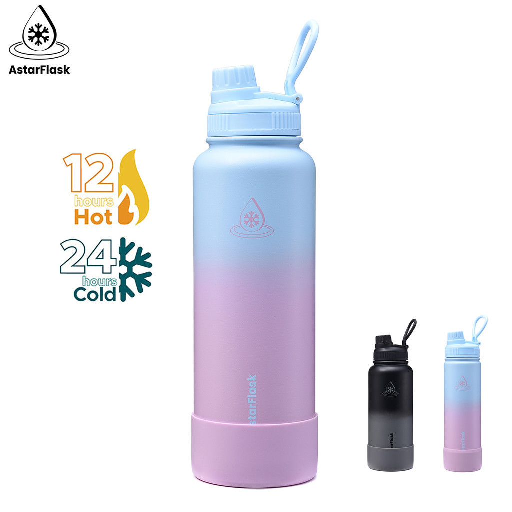 AstarFlask Hydration Flask Spout Lid Wide Mouth Vacuum Leak Proof ...