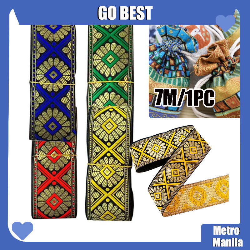 1pcs Lei Ethnic Trimmings Embroidery Ribbon For Hand Embroidered ...
