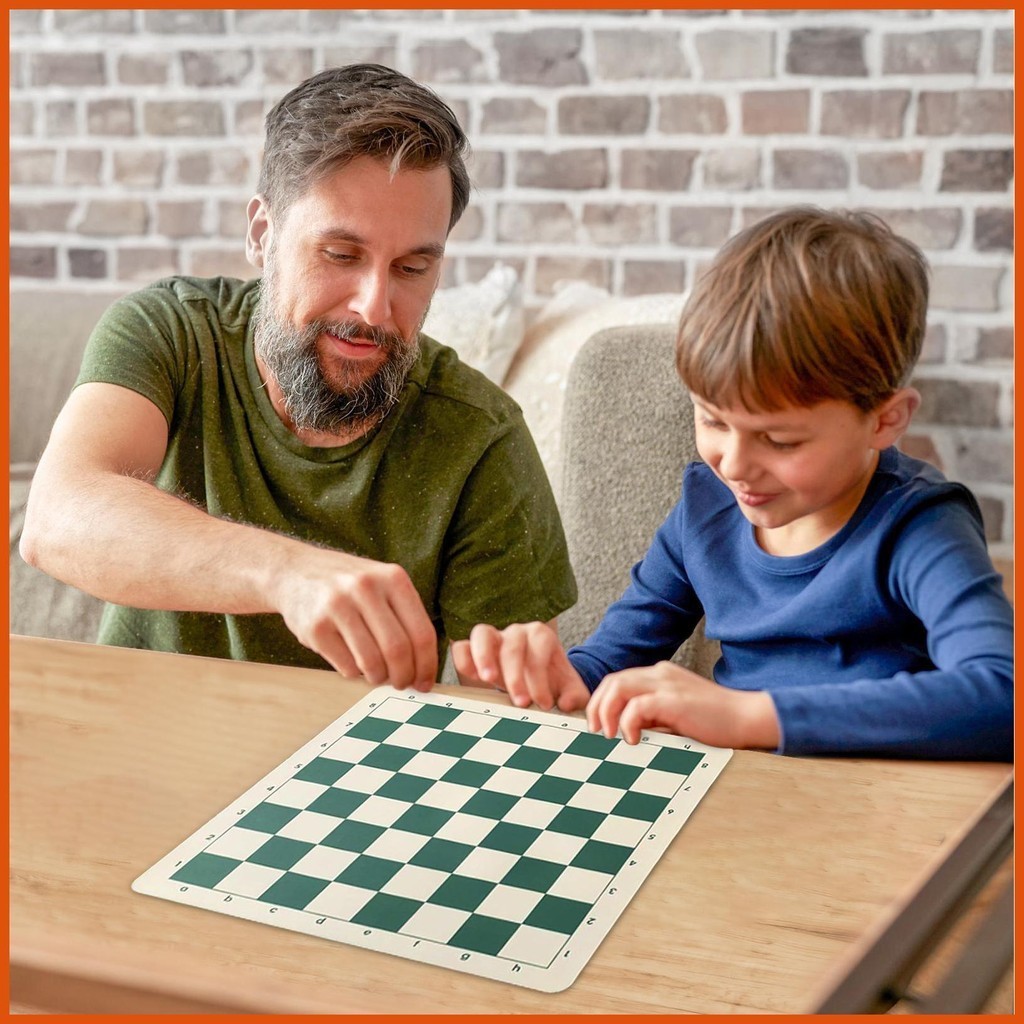 Travel Chess Board Soft Chess Game Board Roll Up Chess Board Square ...