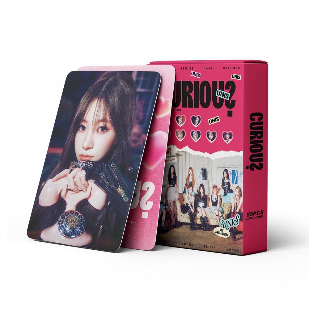 55pcs UNIS CURIOUS LOMO Cards WE UNIS Photocards HYEONJU NANA GEHLEE ...