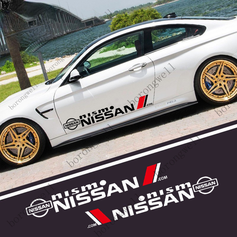 Nissan Car Waterproof Stickers Auto Door Side Body Decor Decals Anti ...
