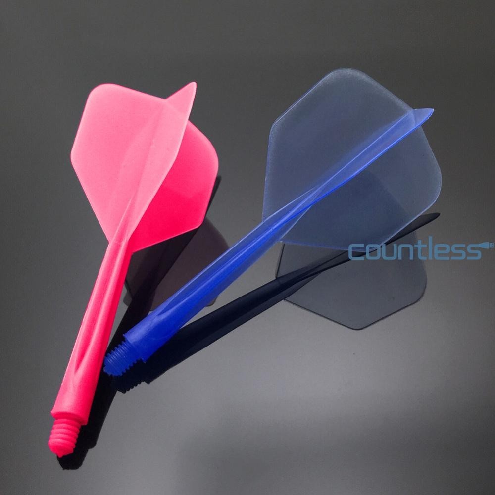 6-12pcs 4BA Integrated Dart Flights Shaft Transparent Plastic Darts Set ...