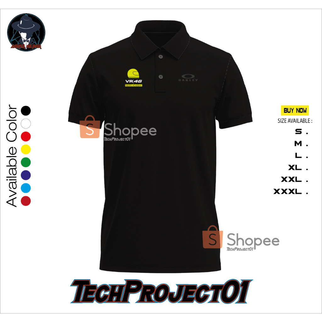 Polo Shirt Vr46 Rider Academy Valentino Rossi Polo Racing Best Quality ...