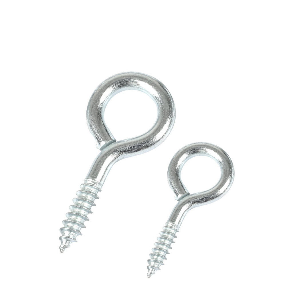 (50pcs 100pcs) Screw Round Hook Loop Screws (Ring Screw) | Shopee ...