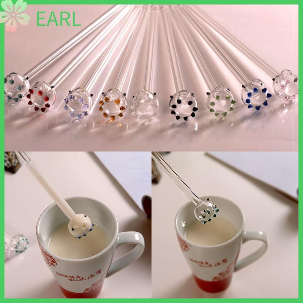 ★Y-EARL Juice Milk Drinking Glass Straw Washable Transparent Drinking ...