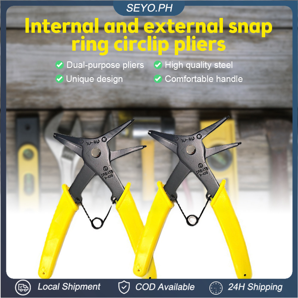 2in1 Snap Ring Plier Portable Circlip Pliers Multifunction Professional ...