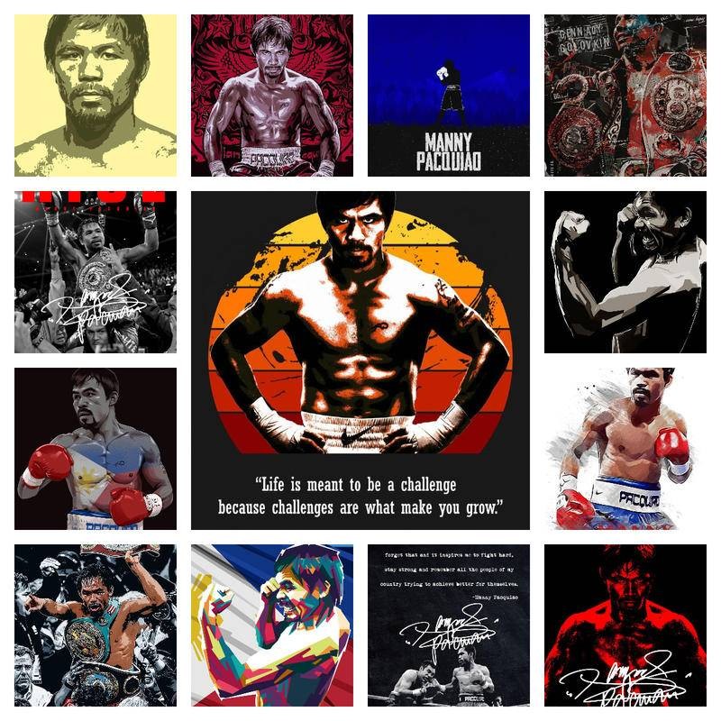 Poster Manny Pacquiao Boxing Wall Poster Boxing Sports Wall Art Boxing ...