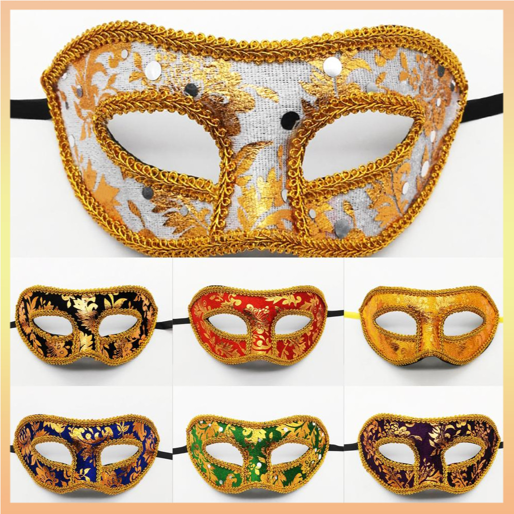 Men Mardi Gras Carnival Mask Venetian Masks Vintage Antique Jazz Masks ...