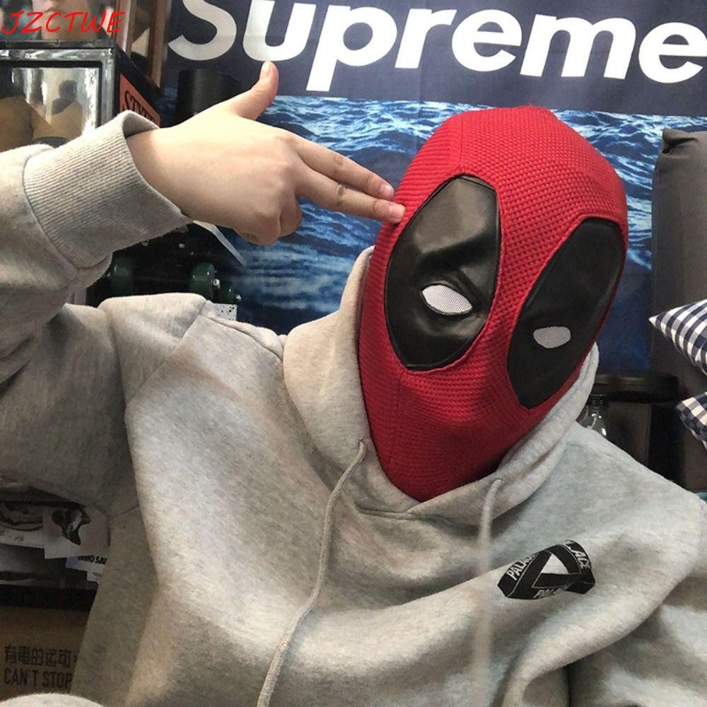 JZCTWE Deadpool Headgear, Black/Red Deadpool Cosplay Mask Deadpool ...