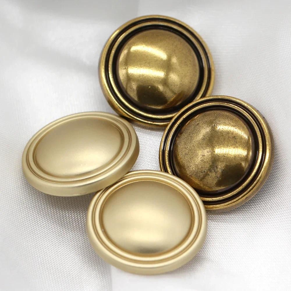 6Pcs/set 15/18/20/23mm Round Mushroom Gold Metal Buttons for Clothing ...