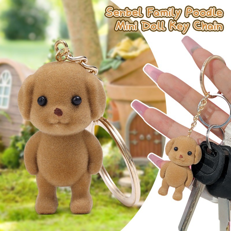 Calico Critters Sylvanian Families Forest Poodle Doll Keychain - Mini ...