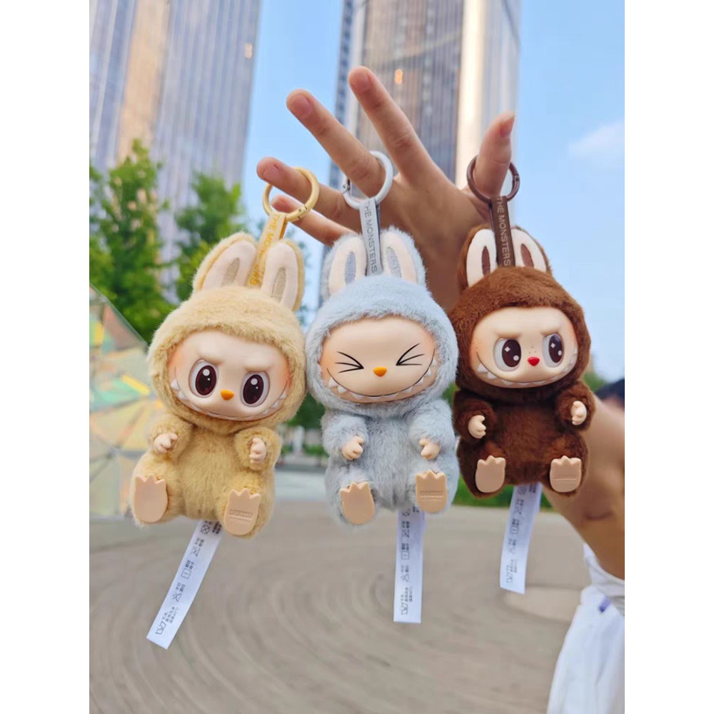 Ready Stock Pop Mart LABUBU LABUBU Sitting Party Vinyl Plush Macaron ...