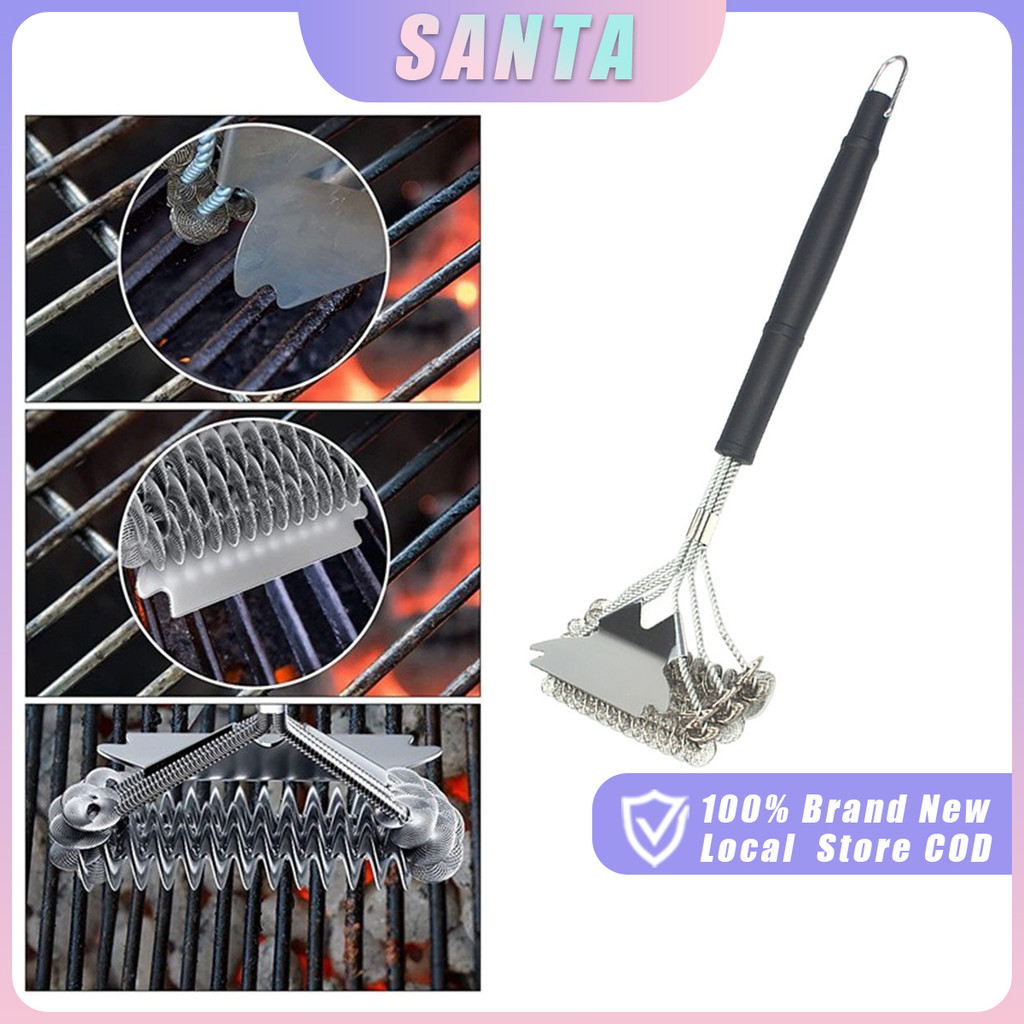 Brush Grill Scrubber Barbecue Cleaning Tool Stainless Steel Wire new ...