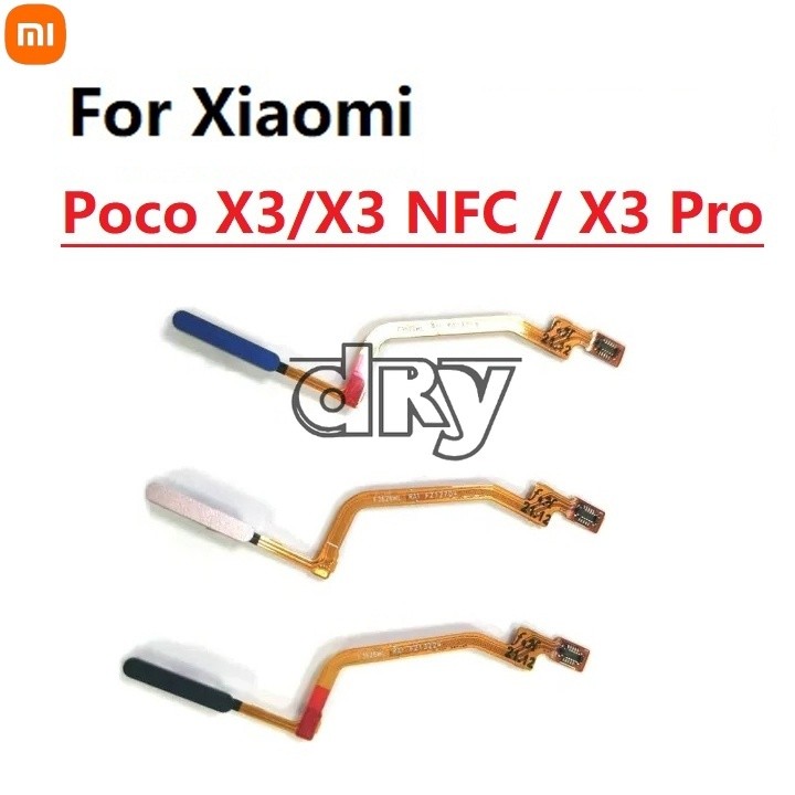 Home Button Fingerprint Sensor Flex Cable For Xiaomi Poco X3 /Poco X3 ...