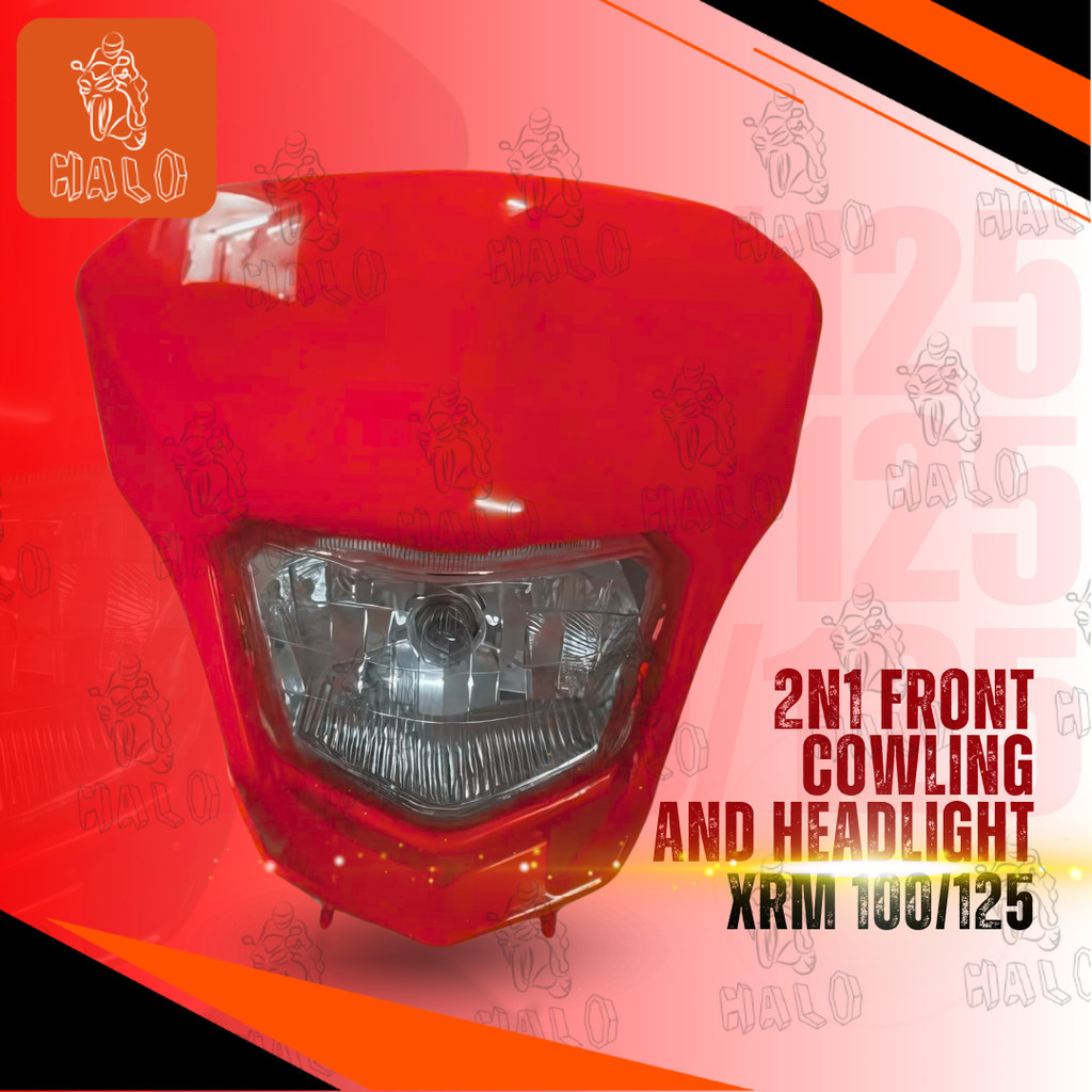 [HALO MOTOR] HONDA XRM 110/125 FRONT HEADLIGHT COWLING ASSY | Shopee ...