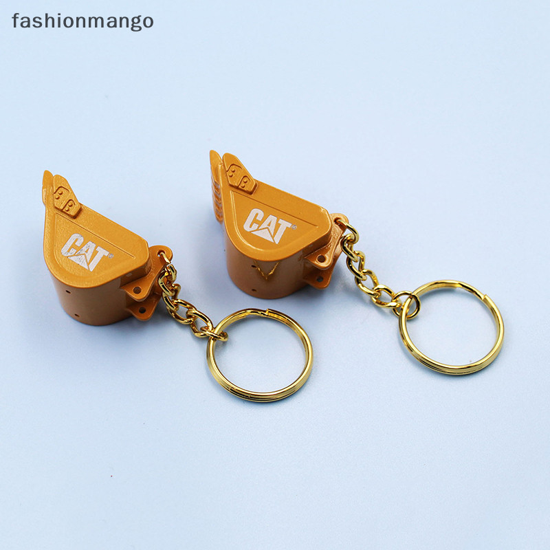 FMPH Bless Creative Mini Simulation Bulldozer Keychain Stereo Excavator ...