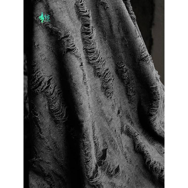 170*50CM Stretch knitting Ripped Textured fabric Creative double ...