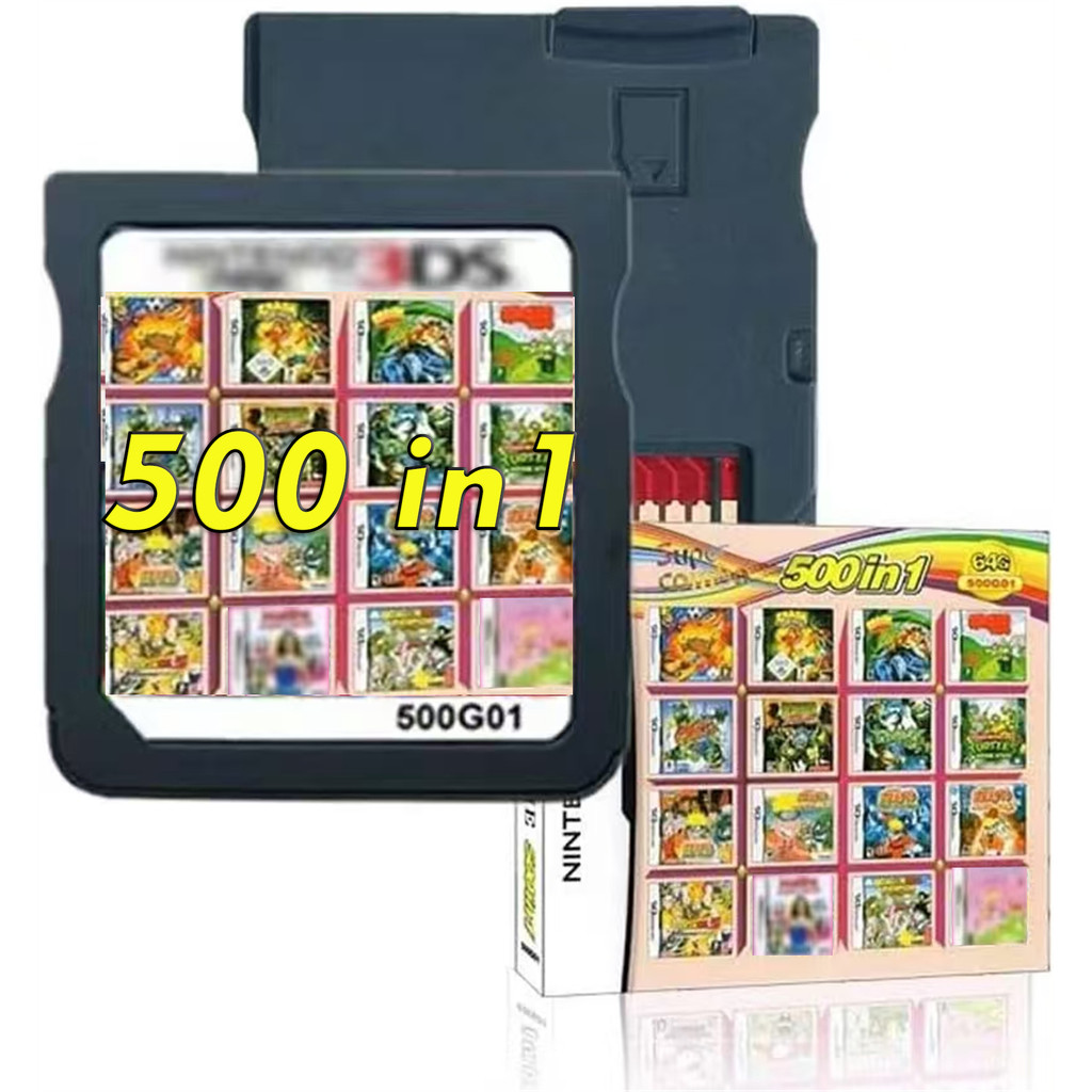 500 in 1 All in one Game Card Plug and Play Cartridge Compatible with ...