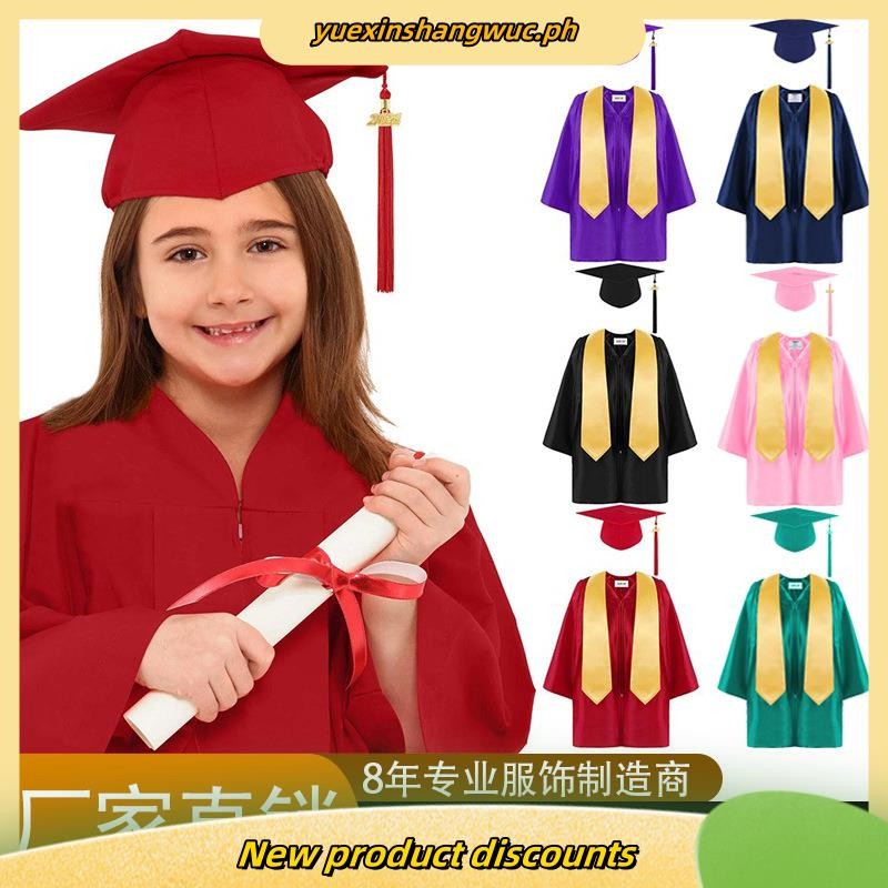 2024 toga for graduation with hat/graduation Toga Set For Kids and ...