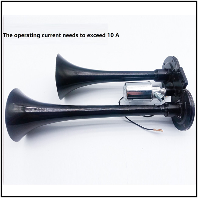 CI 12/24V 150db Air Horn For Truck, Zinc Alloy Dual Trumpet With Compressor, Super Loud Dual ...
