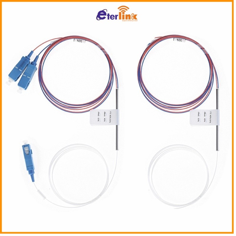 Fiber FBT Splitter 1:2 Fiber Splitter SC/UPC Ratio 50/50 60/40 70/30 75 ...