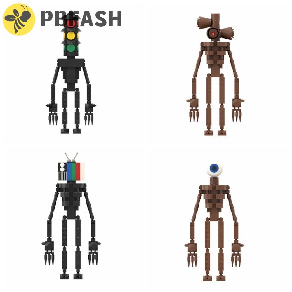 PBFASH Siren Head Building Blocks, Trevor Henderson Wiki Game Halloween ...