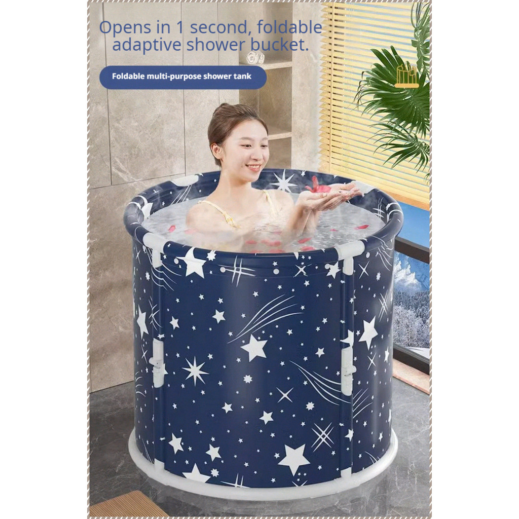 One-touch Folding Bath Tub Bath Tub Bath Bucket Abrasion Resistance ...