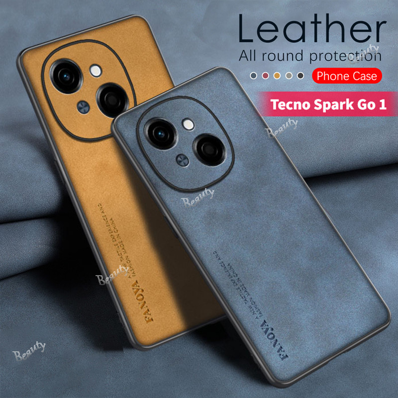 Luxury Sheepskin Leather Casing For Tecno Spark Go 1 4G 2024 30C ...