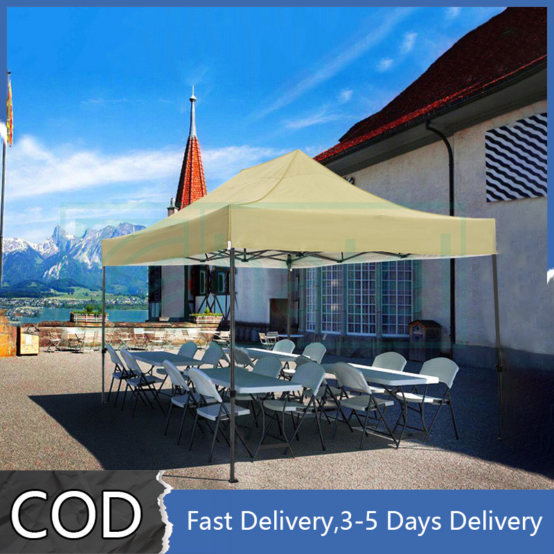 Retractable Car Tent 3x3 3x4.5 Khaki Tent Outdoor Stall Tent Sun & Rain ...