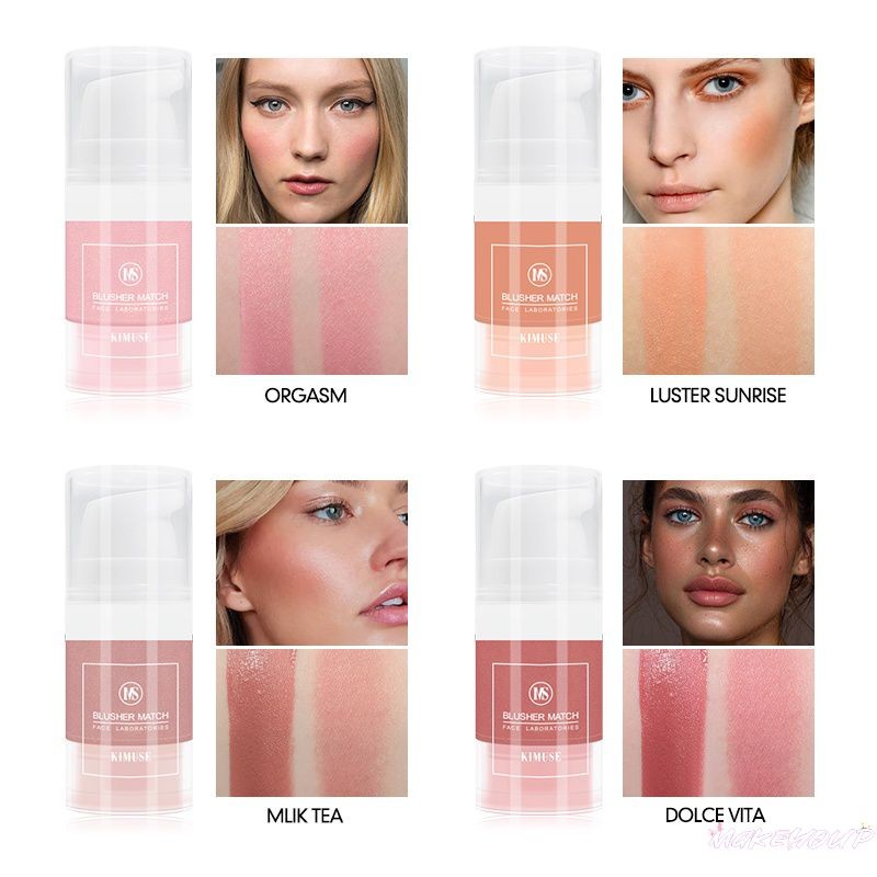 Kimuse Liquid Blush Natural Matte Multi-purpose Blusher Stick Cosmetics ...